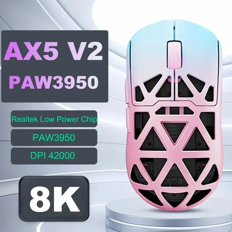 Мышь беспроводная MCHOSE AX5 V2 (из-за рубежа, с картой OZON) | Pepper