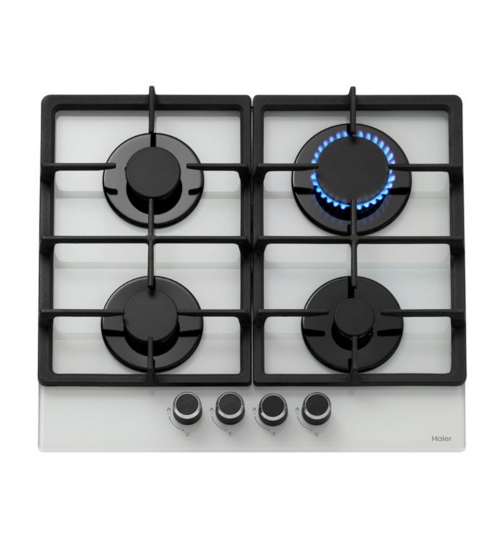 Газовая варочная панель Haier HHX-G64CNW + 450 бонусов (с картой OZON ...