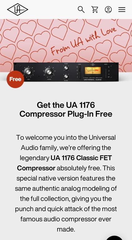 Плагин VST UAD 1176 compressor | Pepper