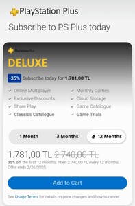 Скидка на турецкую подписку PS Plus (deluxe и extra) | Pepper