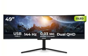 Монитор OLED 49" Hartens HTM49G144-O + 50 995 баллов (с картой Ozon) | Pepper
